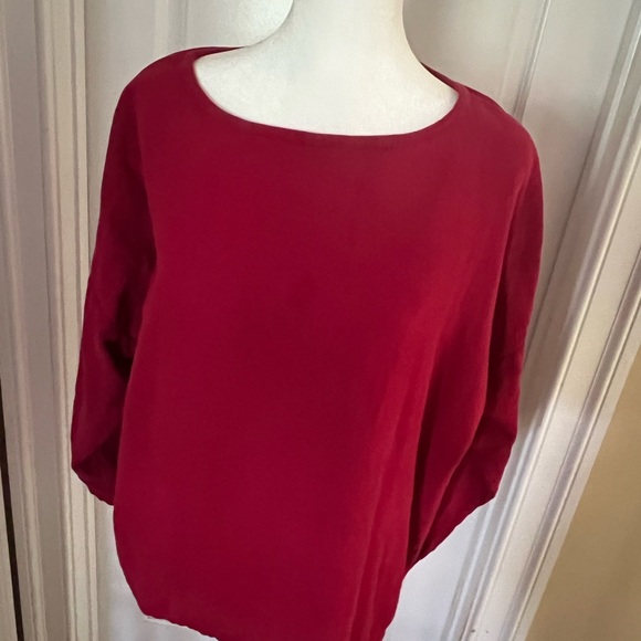 Oh My Gauze! | Tops | Oh My Gauze Cotton Hilo Top Raspberry Red | Poshmark
